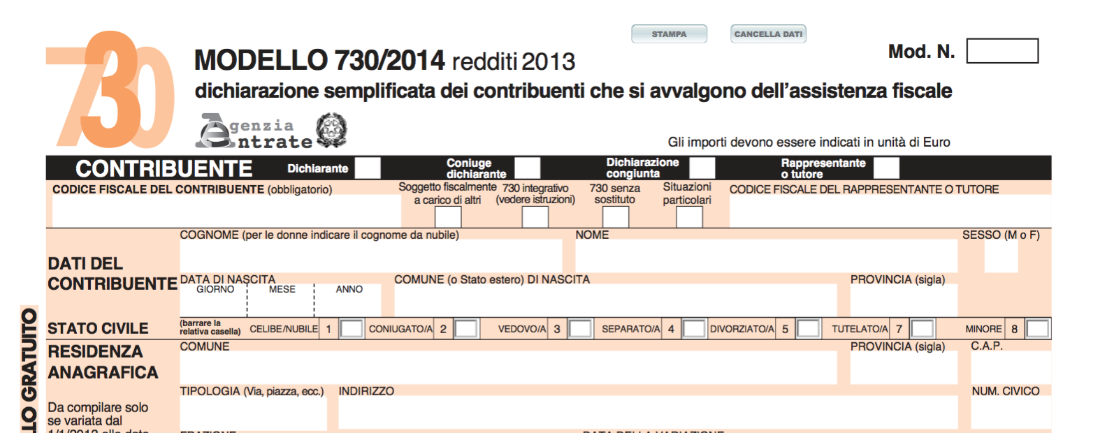 Modello 730/2014 editabile online: come funziona - PMI.it